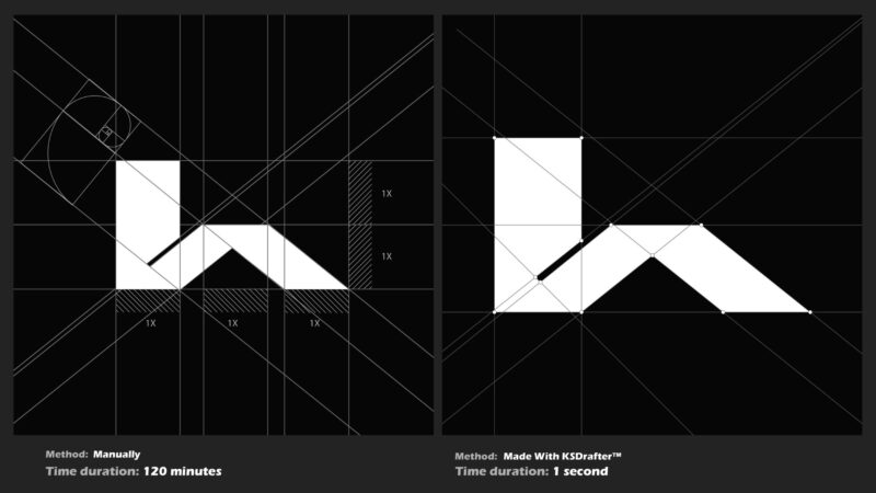 KSDrafter™: The Ultimate Logo Grid Creator plugin for AI illustrator